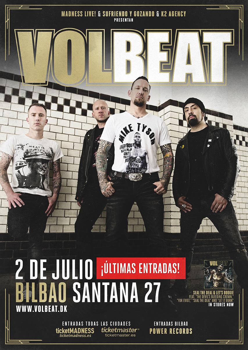 VOLBEAT actuarán en Bilbao este mes de julio – Flashes And Sounds